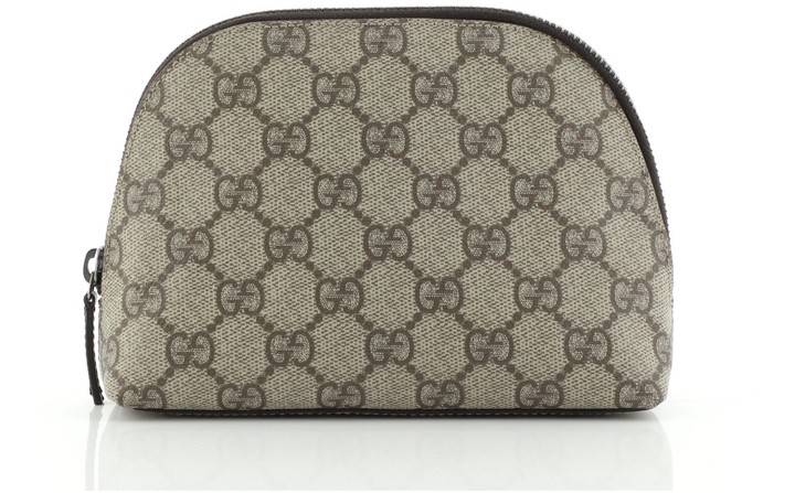Gucci Cosmetic Pouch GG Coated Canvas Medium - ShopStyle Makeup ...