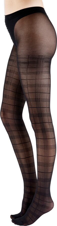 Pretty Polly Tartan Pattern Sheer Tights - ShopStyle Hosiery