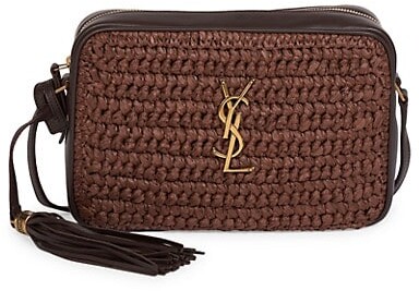 Saint Laurent Lou Raffia Camera Bag - ShopStyle