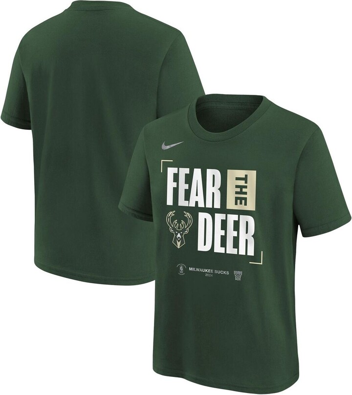 Nike Men's and Women's Hunter Green Milwaukee Bucks 2024 Nba Playoffs ...