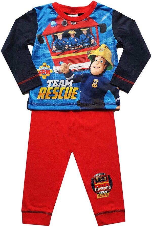Fireman Sam Character Boys Fireman Sam Pyjamas Character Nightwear (18 ...