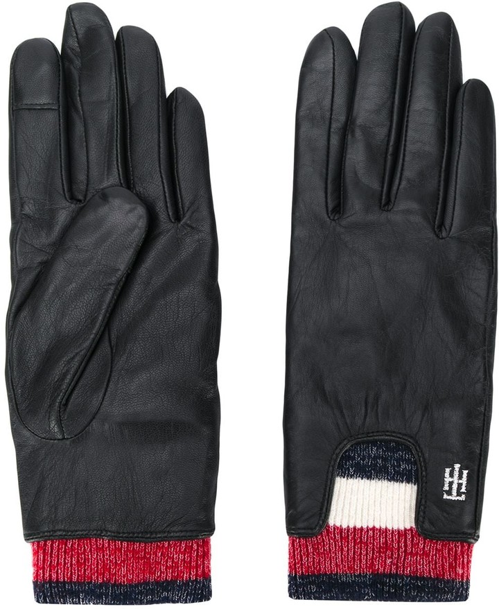 Tommy Hilfiger Signature rib cuff gloves - ShopStyle