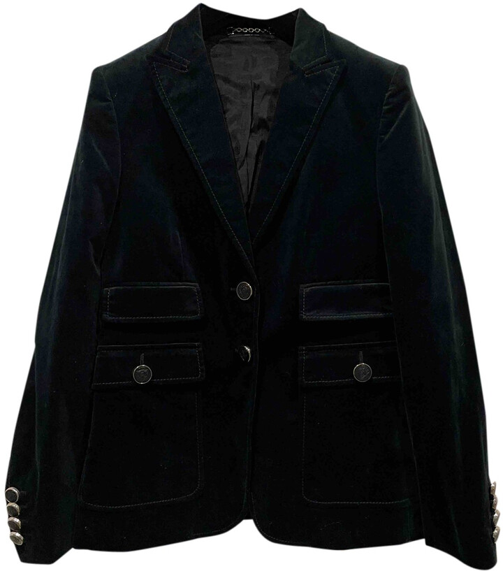 Gucci Black Velvet Jackets - ShopStyle