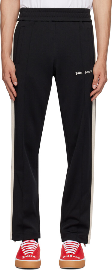 Palm Angels Black Striped Track Pants - ShopStyle