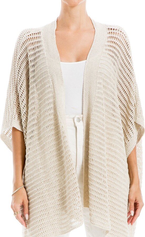 Max Studio Linen-Blend Cardigan - ShopStyle