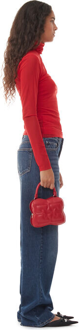 Ganni Red Small Butterfly Crossbody Bag - ShopStyle