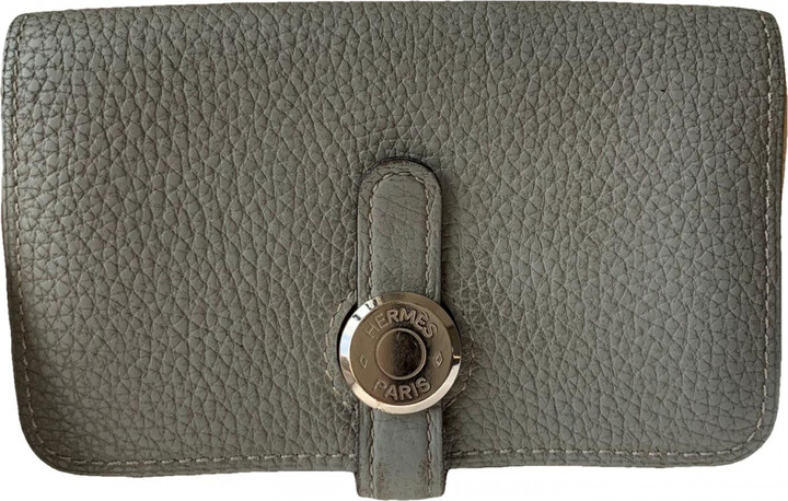 Hermes Dogon leather wallet - ShopStyle