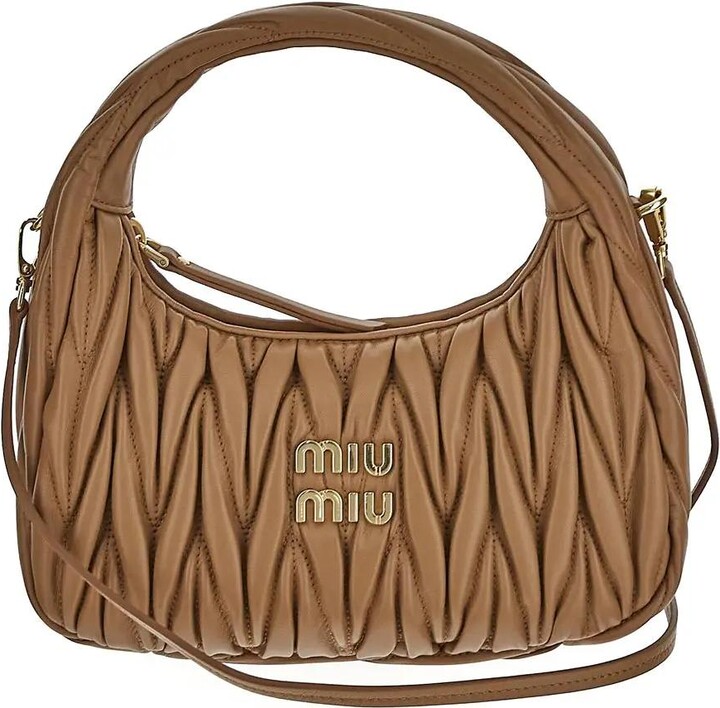 Miu Miu Wander Matelassè Hobo Bag - ShopStyle