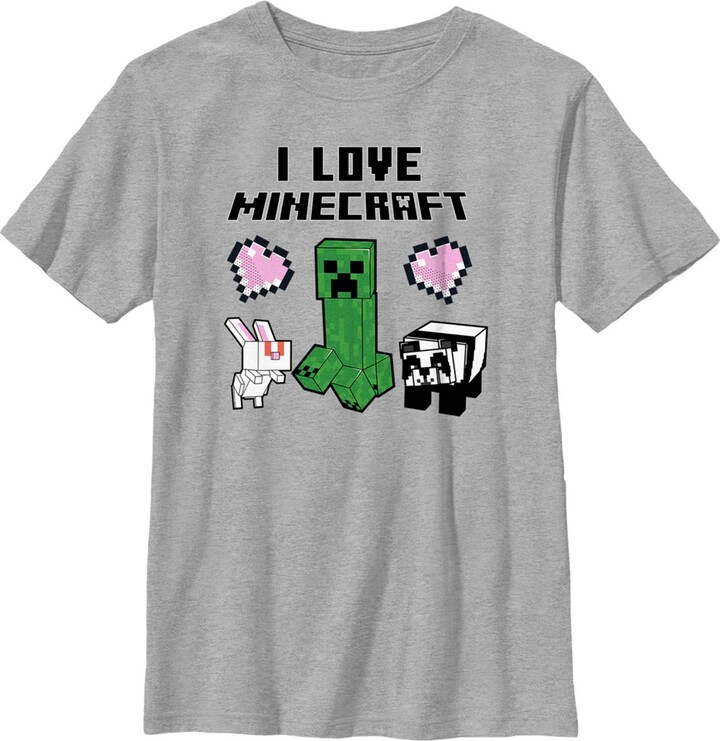 Microsoft Boy's Minecraft Love and Mobs Child T-Shirt - ShopStyle