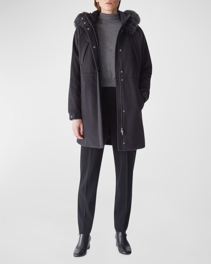 Loro Piana Icery Cashmere Storm System; Ski Jacket with Fox Fur ...
