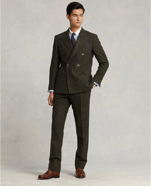 Polo Ralph Lauren Polo Plaid Shetland Wool Suit Jacket - ShopStyle