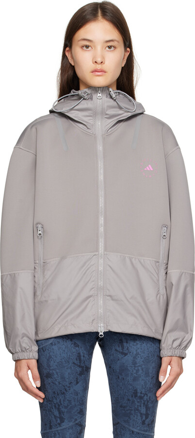 adidas by Stella McCartney Gray Scuba Jacket - ShopStyle
