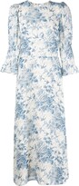 Reformation Carolena floral-print midi dress - ShopStyle