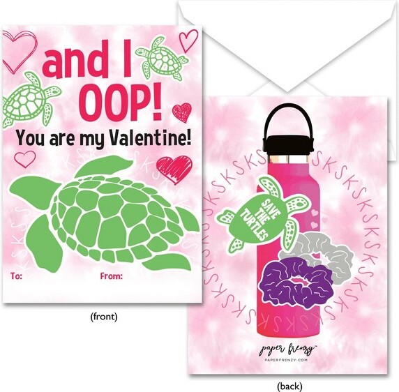 Paper Frenzy Vsco Girl Themed Valentine Cards WITH ENVELOPES - 25 Pack ...