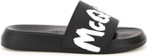 Alexander McQueen 'mcqueen graffiti' rubber sliders - ShopStyle Sandals