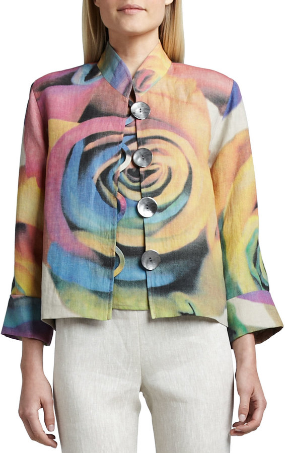 Caroline Rose Big Flower Jacket - ShopStyle