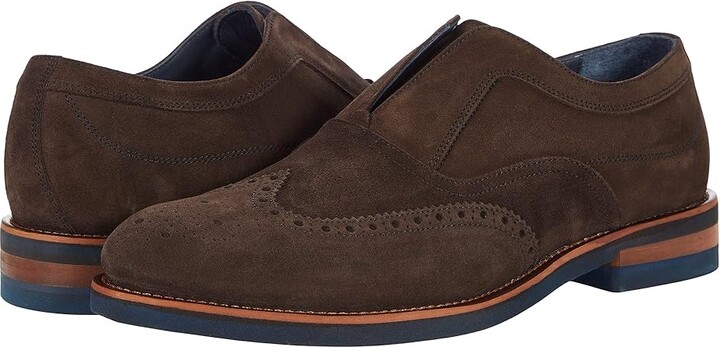 Johnston & Murphy Collection Jameson Wingtip (Dark Gray) Men's Shoes ...