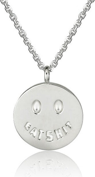 Cartogrpahy Men's Silver Eat Sh*T - ShopStyle Jewellery