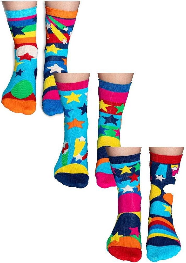 United Oddsocks 6 Pack Happy Birthday Soft Novelty Odd Socks in Gift ...