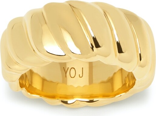 YOJ - Amy Ring for Him In Gold - ShopStyle Jewellery