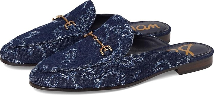 Sam Edelman Linnie Women's Clog/Mule Shoes Hudson Navy Denim : 8 M