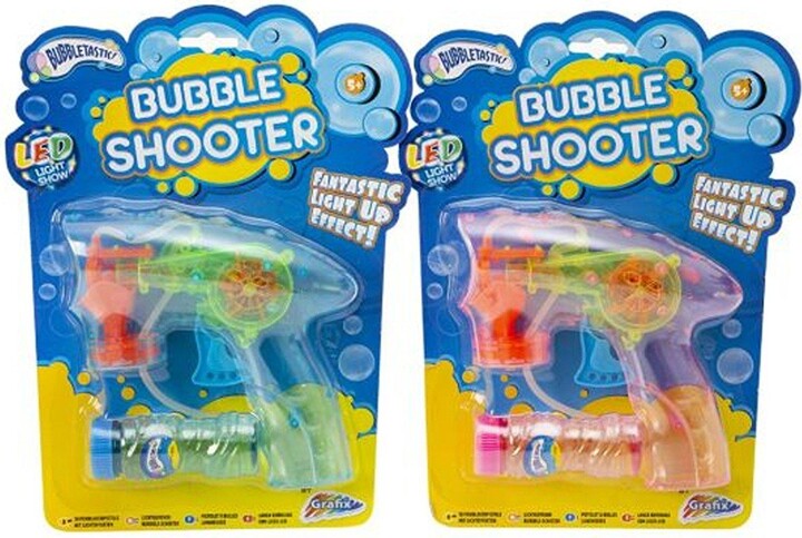 Bubbletastic Light Up Bubble Shooter Gun With Solution - ShopStyle Pool ...
