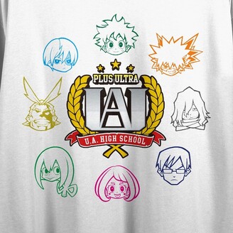 My Hero Academia Anime Character Faces & UA Symbol Juniors White Crop ...