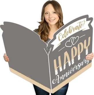 Big Dot of Happiness Happy Anniversary - Gold Wedding Anniversary ...