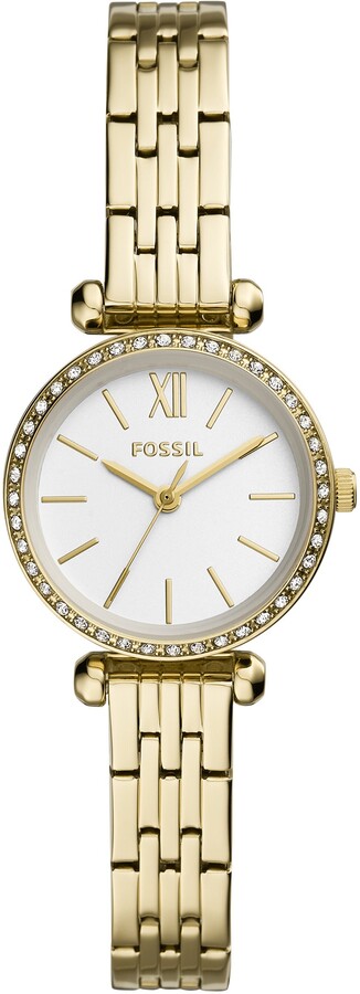 Fossil Women's Tillie Mini Three-Hand, Gold-Tone Stainless Steel Watch ...