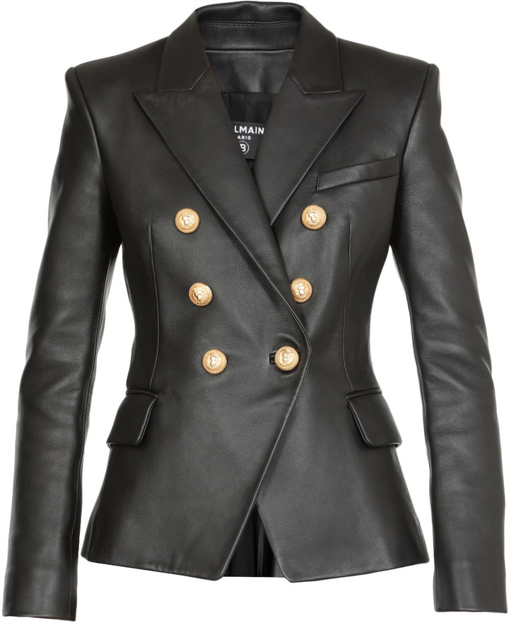 Balmain Double Breasted Jacket - ShopStyle