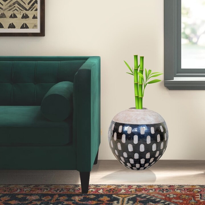 Kavana Décor Spark Floor Vase in Black - ShopStyle