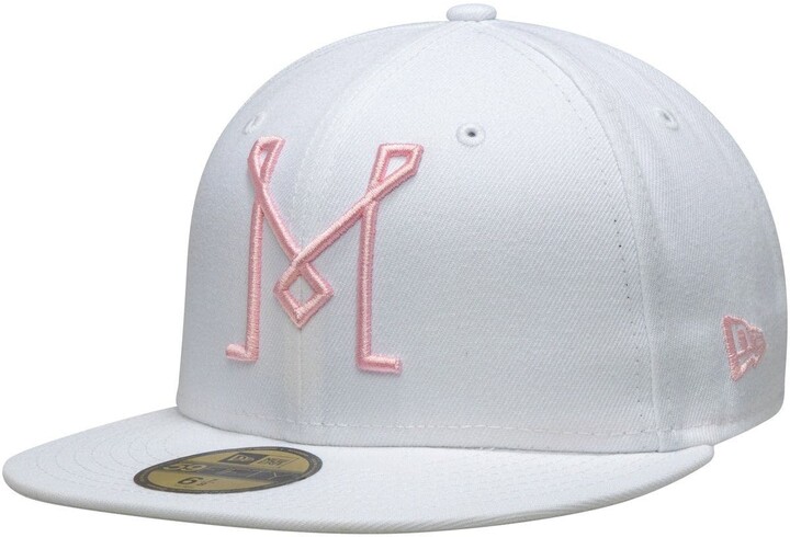New Era Men's White Inter Miami CF Primary Logo 59FIFTY Fitted Hat ...