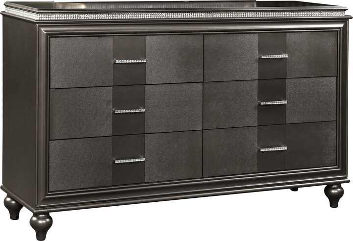 Galaxy Home Furnishings Ginger Modern Style 6-Drawer Dresser Made with ...