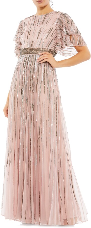 Mac Duggal Fireworks Sequin Sheath Gown - ShopStyle Evening Dresses