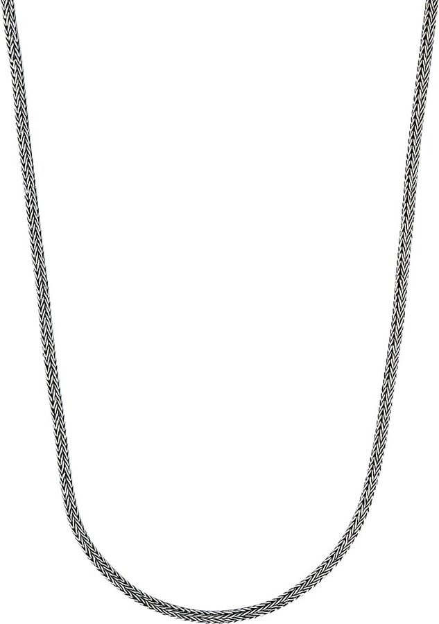 Eli Pebble Sterling Silver Tulang Naga Chain Necklace - ShopStyle Jewelry