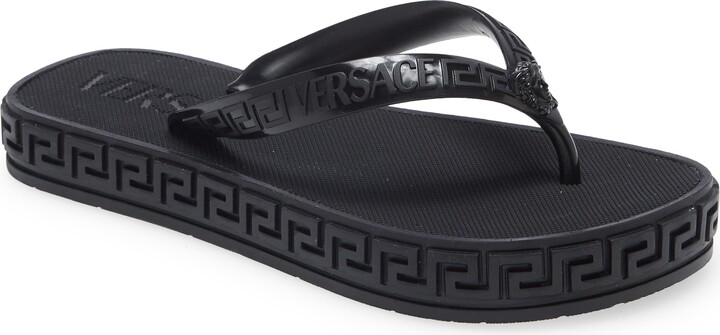 Versace Greek Key Flip Flop - ShopStyle