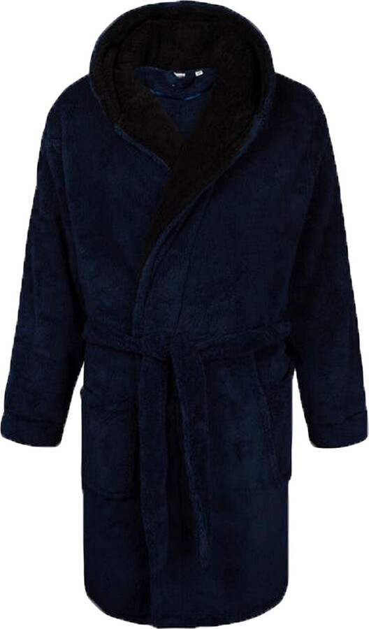 Newquay Men's Warm & Cozy Dressing Gowns for Men Super Soft Luxury ...