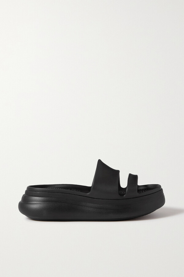 Rag & Bone Brixley Rubber Platform Slides - Black - ShopStyle