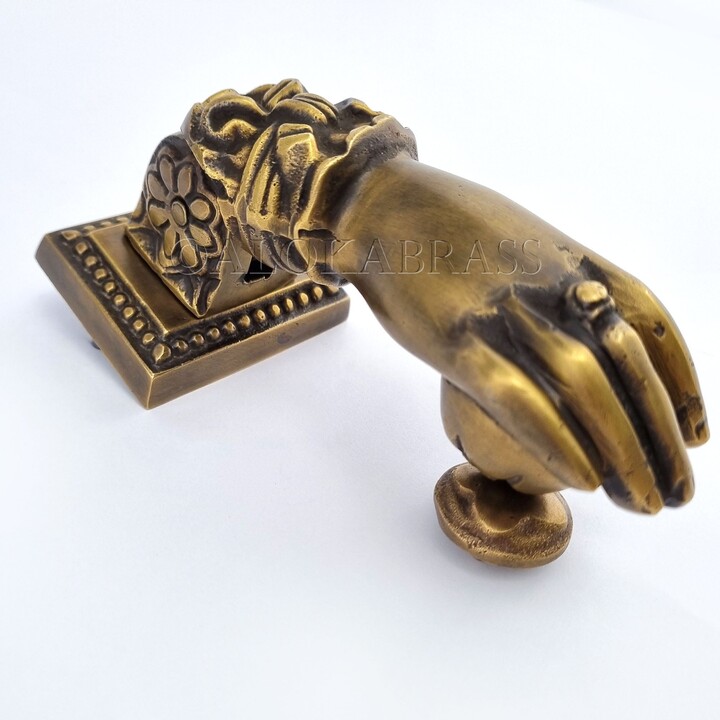 Etsy Brass Very Heavy Door Knocker Banger 5.1/2" Vintage Old Style Hand ...