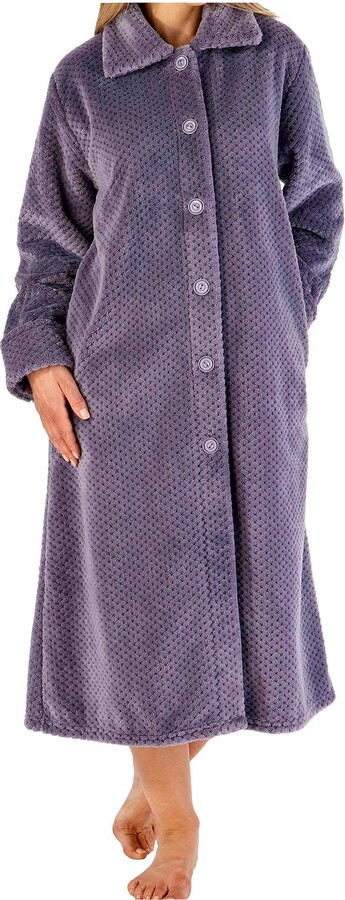 Primo Sacchi Slenderella Womens Bathrobe - Large Buttoned - ShopStyle Robes