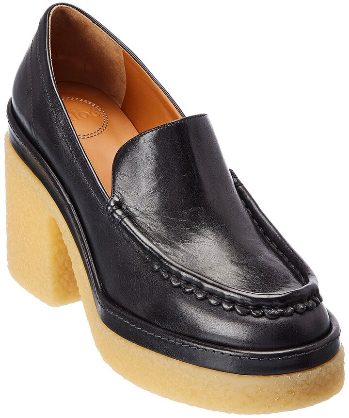 Chloé Jamie Leather Platform Mule Pump - ShopStyle
