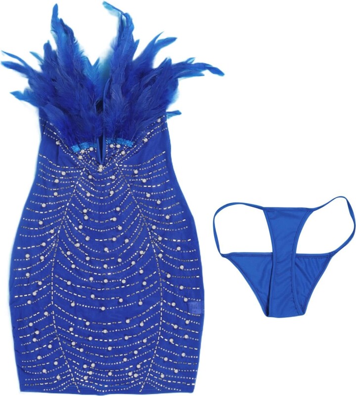 OCCOKO Sexy Party Conventional Hot Perforation See Through Beading ...