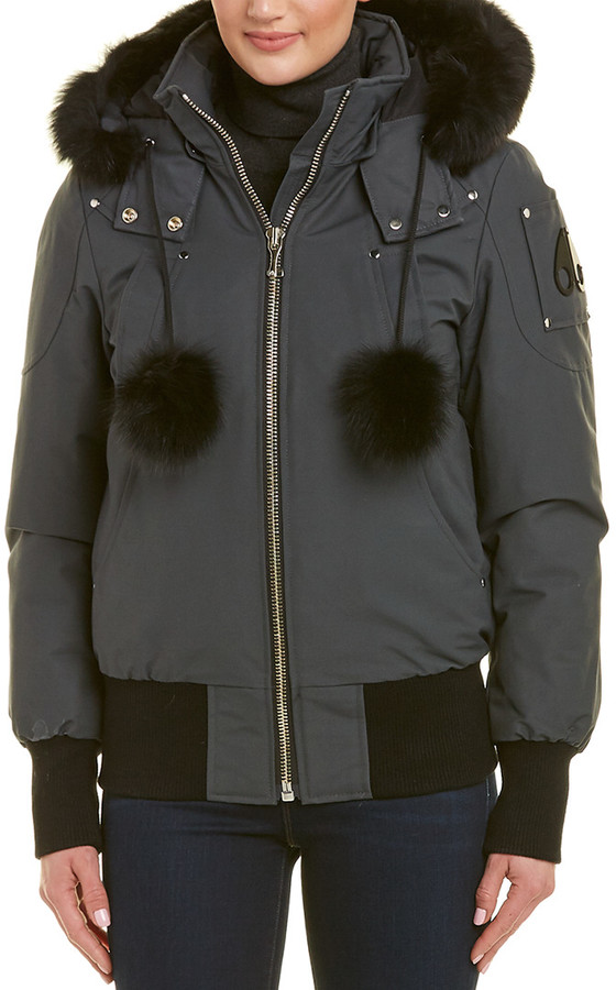 Moose Knuckles Debbie Bomber Jacket - ShopStyle