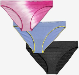 Bombas Women's Ribbed Seamless Bikini - Plus Size Underwear 3-Pack ...