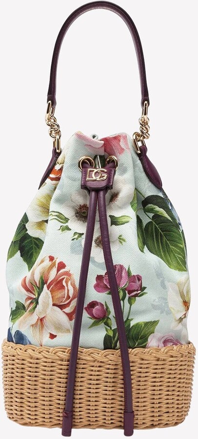 Dolce & Gabbana Mini Millennials Top Handle Bag in Floral-Printed ...