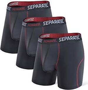 Separatec Men's Sport Boxers Dry Fastly Stretch Performance Underwear ...