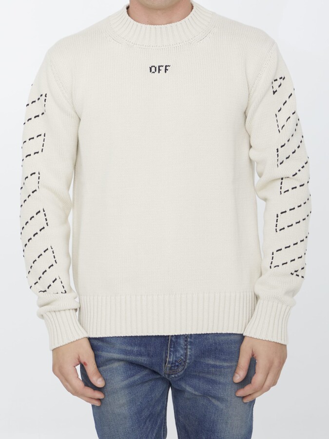 Off-White Stitch Arrow Diags Sweater - ShopStyle