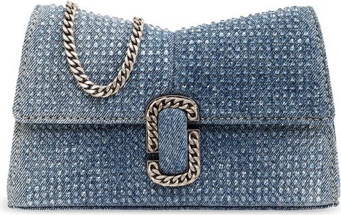 Marc Jacobs The Crystal Chain Denim Shoulder Bag - ShopStyle