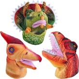Wild Republic Dino Puppets with Sound Set - T-Rex, Pteranodon ...