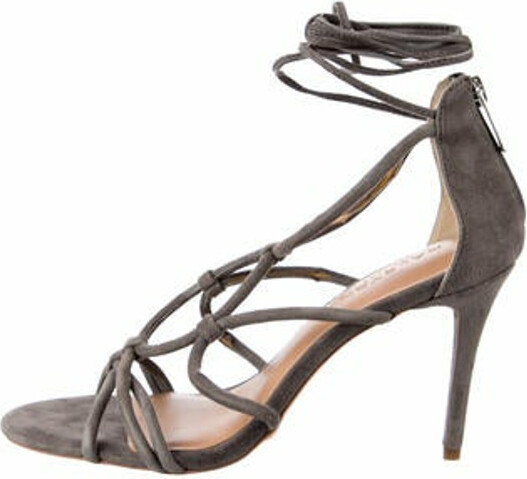 Halston Suede Gladiator Sandals - ShopStyle